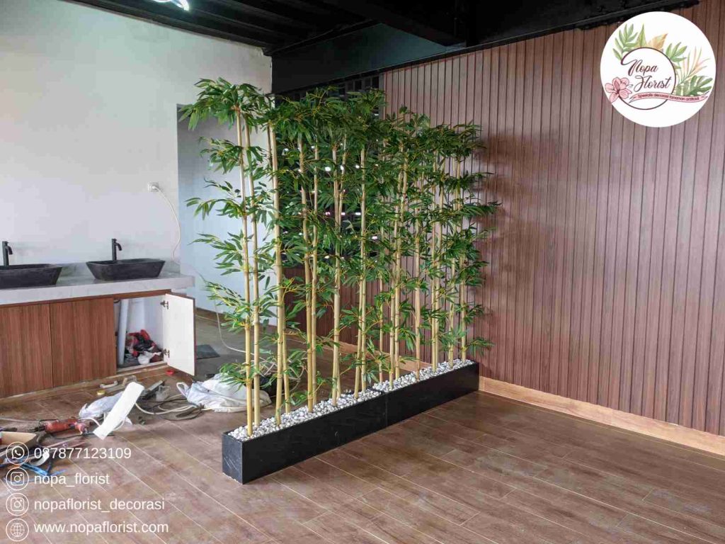 Pohon Bambu Artificial Untuk Pembatas Ruangan - Nopa Florist